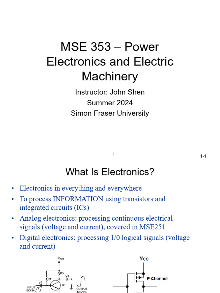 Power Electronics Course Overview MSE 353 | PDF | Power Electronics | Rectifier