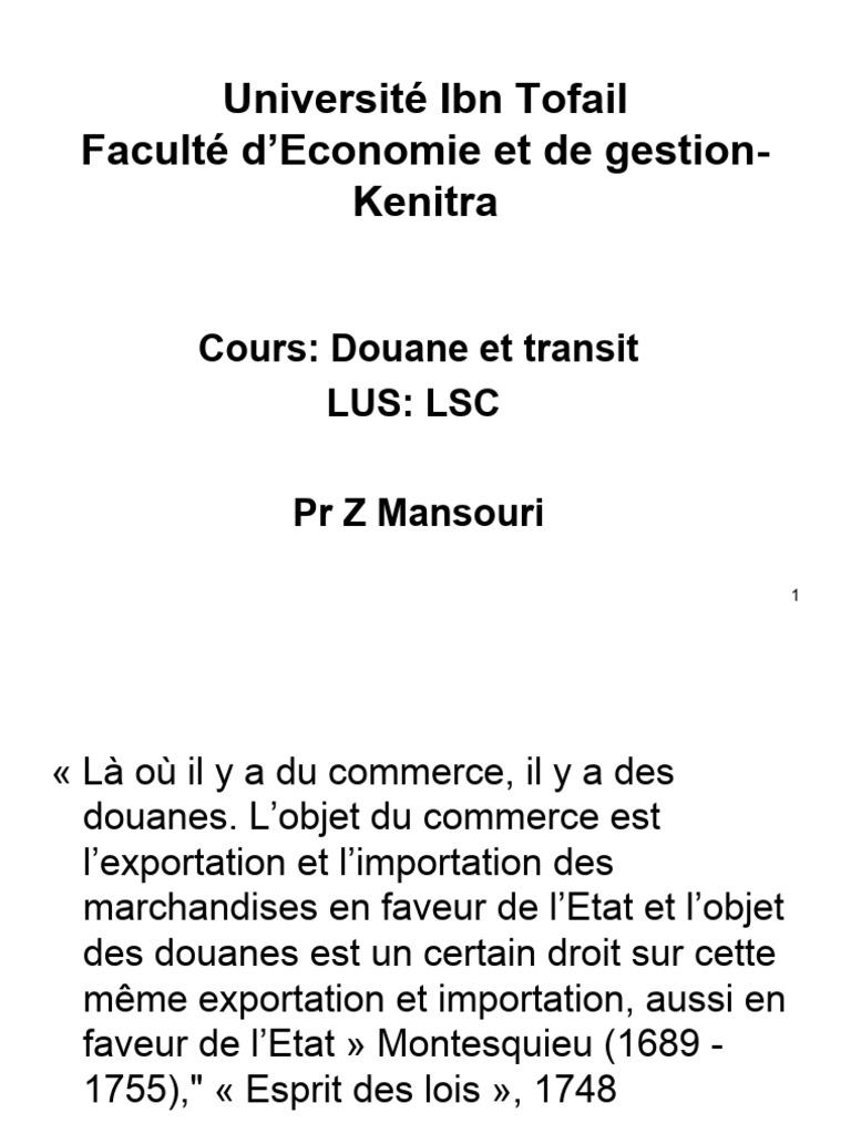 Douane Et Transit LU-LSC | PDF | Tarif | Taxe sur la valeur ajoutée