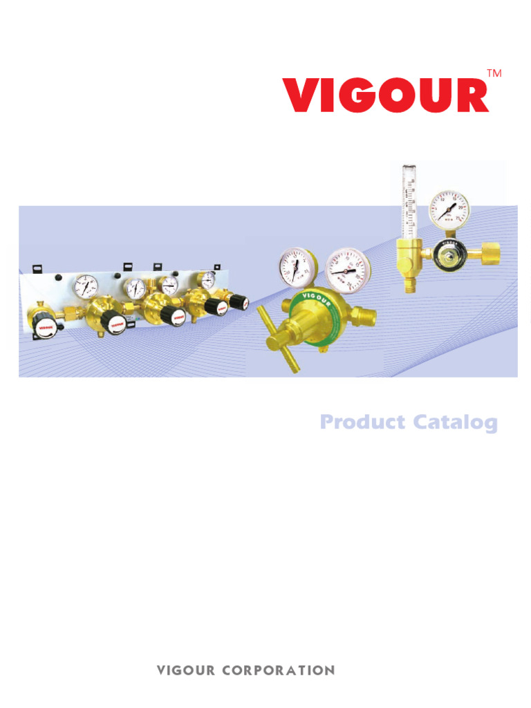 Vigour Welding Catalog | PDF | Valve | Gases