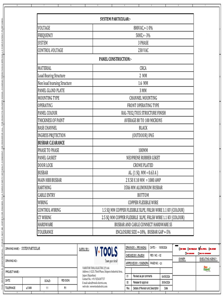 1 In 1 Out Acdb Panel Pdf Electrical Engineering Electricity