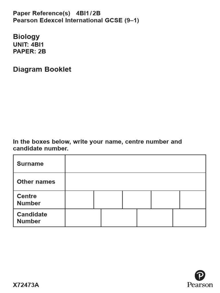 Biology: Paper Reference(s) 4BI1 / 2B Pearson Edexcel International ...