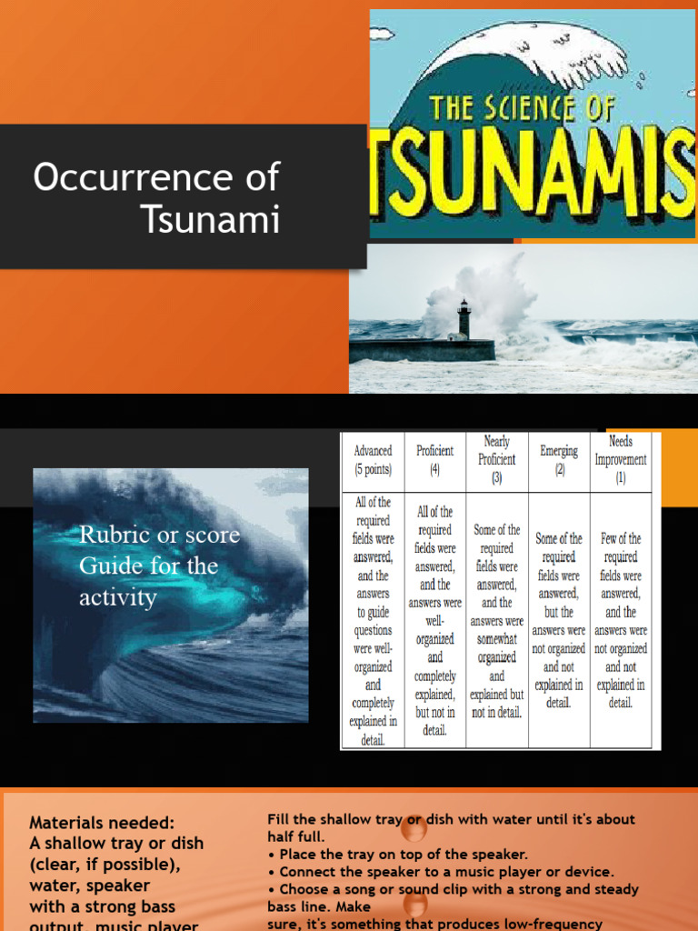 Tsunami Simulation Activity Guide | PDF | Tsunami | Coast