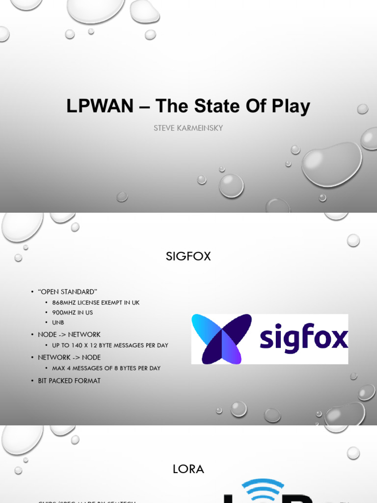 LPWAN | PDF | Wi Fi | Internet Protocols