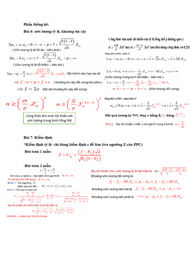 Tai Lieu XSTK Cki | PDF