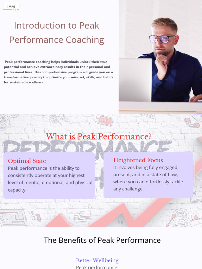Introduction To Peak Performance Coaching PDF | PDF | Goal ...