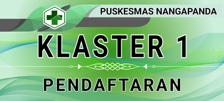 PAPAN NAMA RUANGAN PUSKESMAS K1 PENDAFTARAN P_32 cm x L_12 cm | PDF