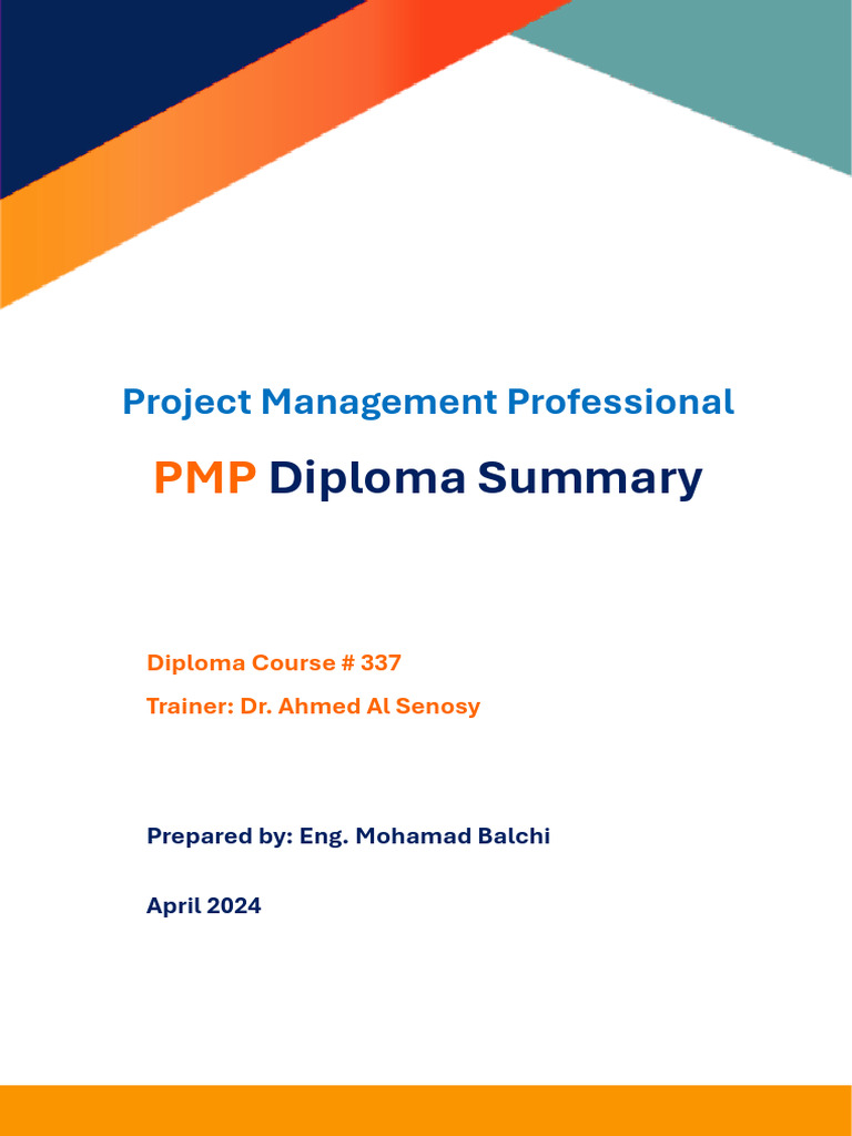 PMP Summary | Download Free PDF | Agile Software Development | Scrum ...