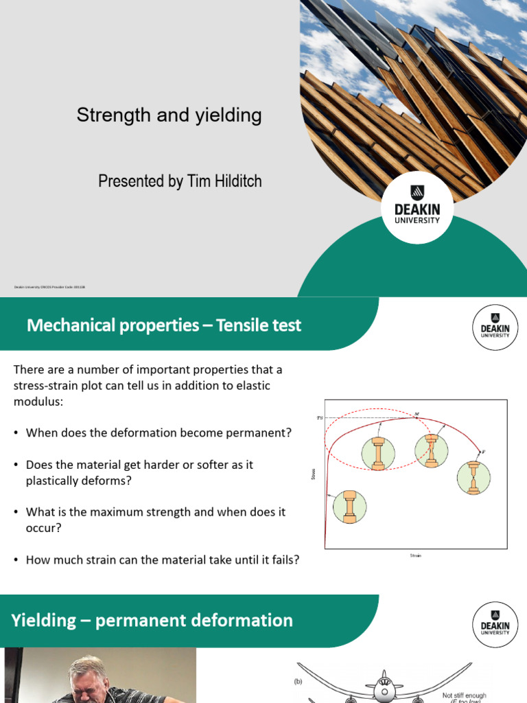2 Strength and Yielding | PDF | Deformation (Engineering) | Yield ...