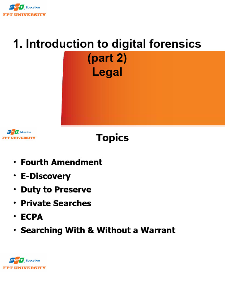 Module 1-2 - Introduction-To-Digital-Forensics | PDF | Search And Seizure | Fourth Amendment To ...