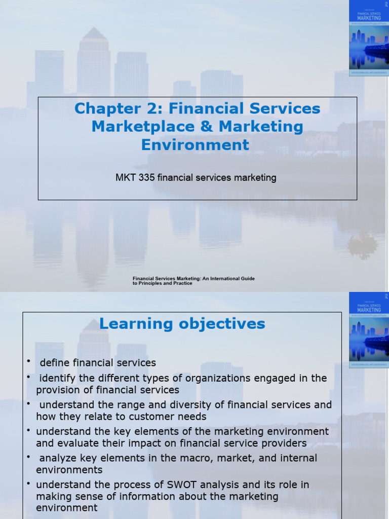 Financial Services Marketing Guide | PDF | Marketing | Swot Analysis