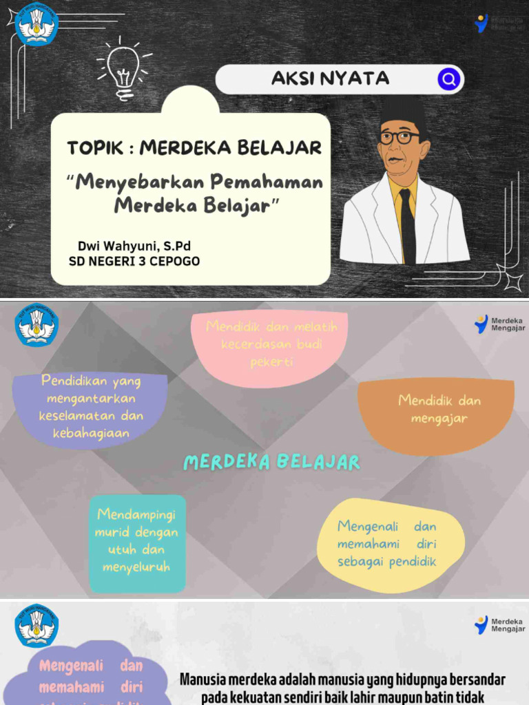 Dwi Wahyuni - Merdeka Belajar - Menyebarkan Pemahaman Merdeka Belajar | PDF