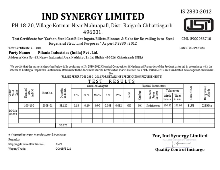 MS Billet | PDF | Steel | Building Engineering
