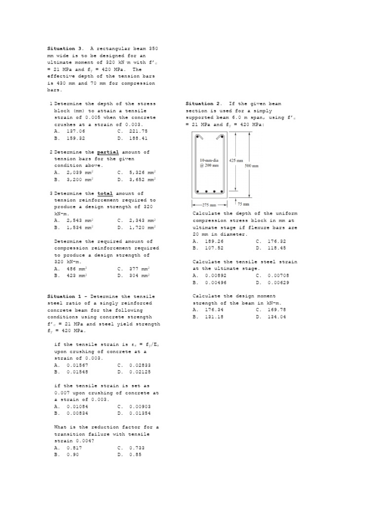 Concrete Beam Design and Failure Analysis | PDF | Strength Of Materials ...