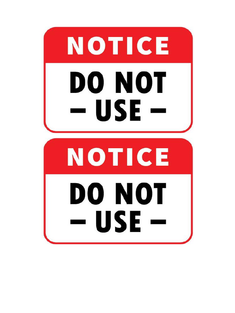 Not Use | PDF