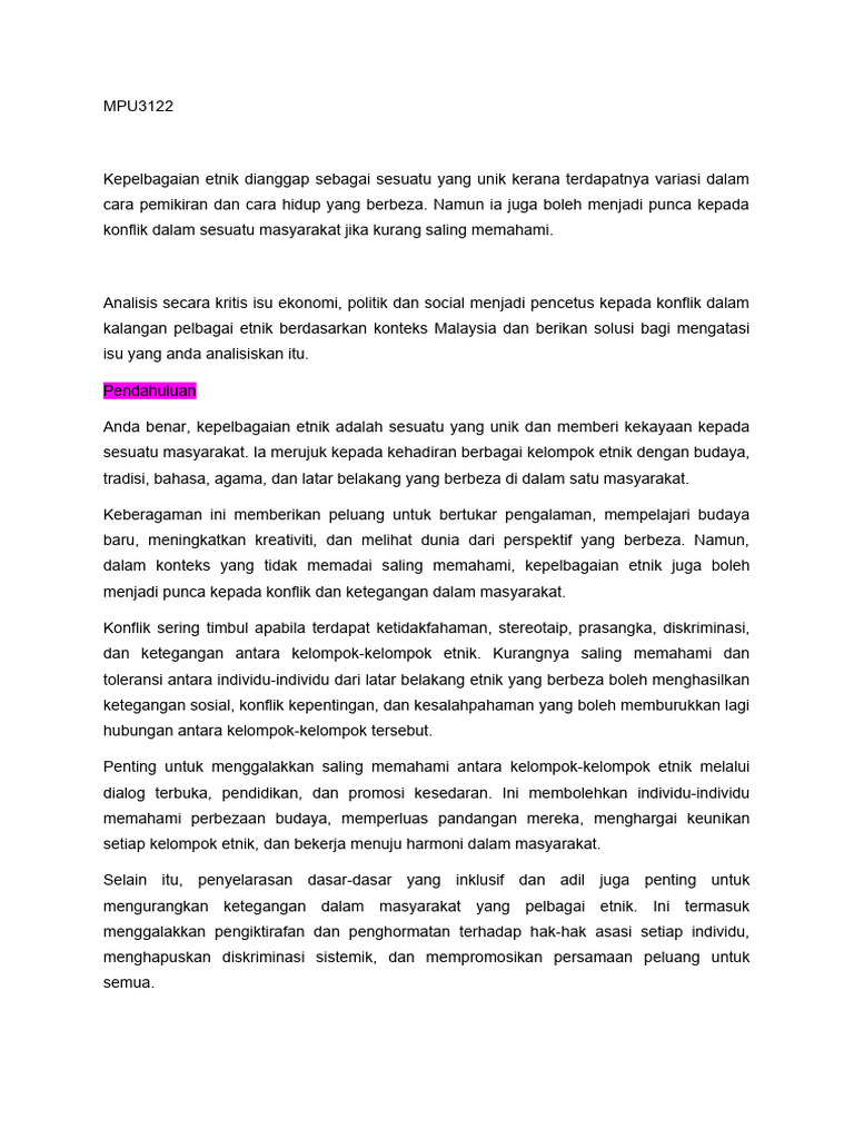 Draf Penulisan MPU | PDF