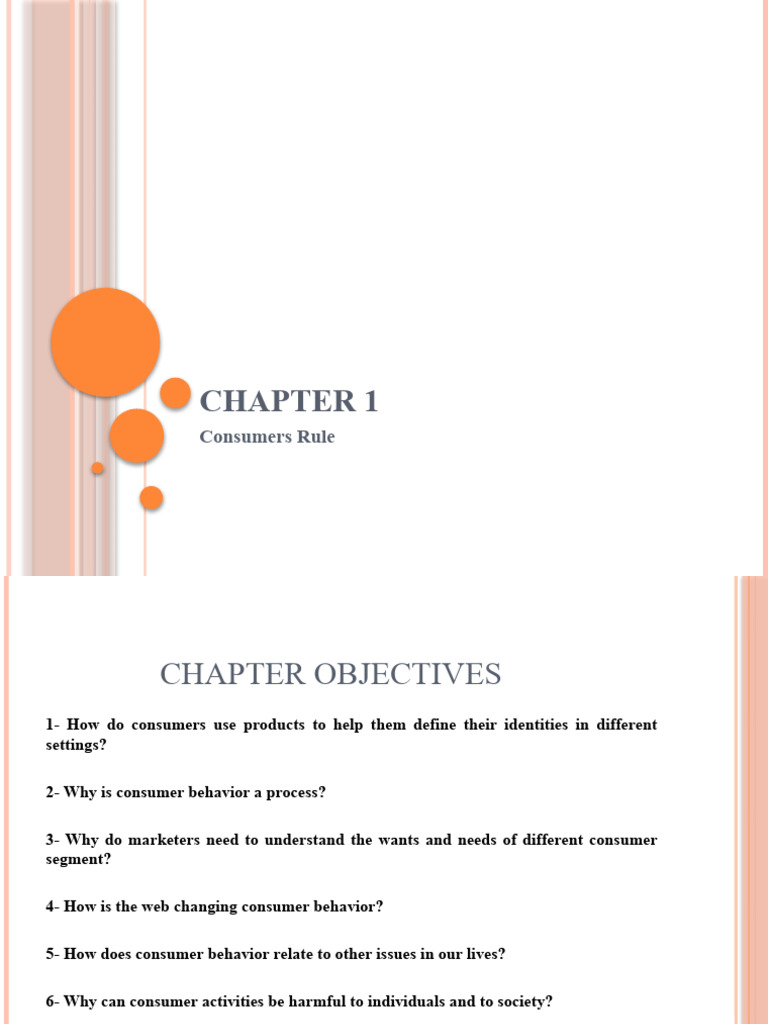 Chapter 1 - Consumers Rule | PDF | Consumer Behaviour | Behavior