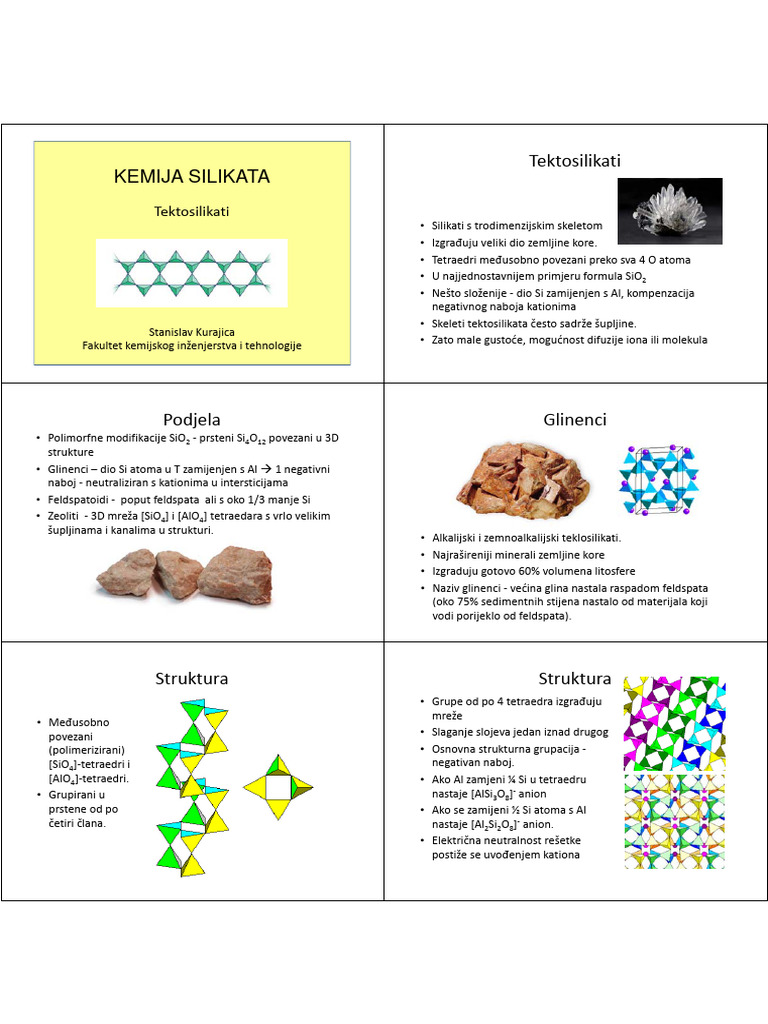 10silikati Tektosilikati | PDF