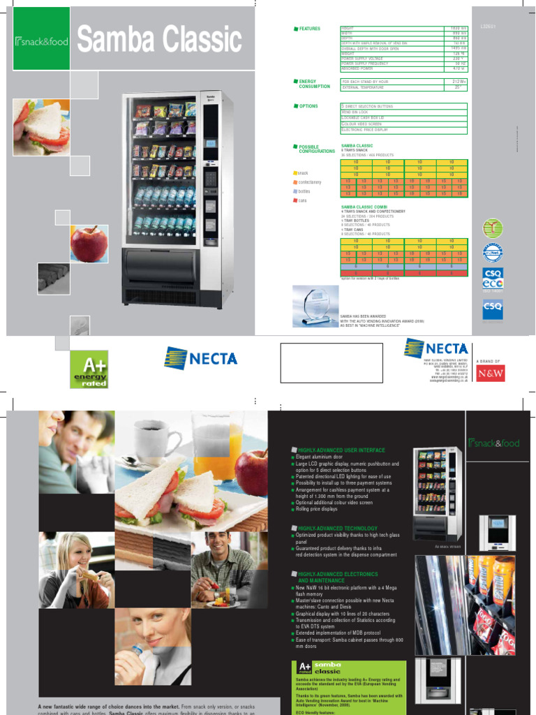 Vending Machine Buyers Guide | PDF | Vending Machine