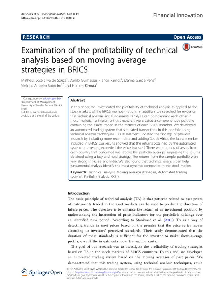 2 - Examination of The Profitability of Technical Analysis Based On ...