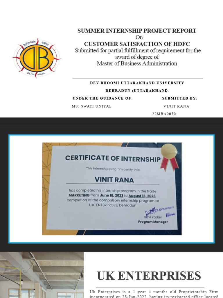 Internship | PDF | Knowledge | Business