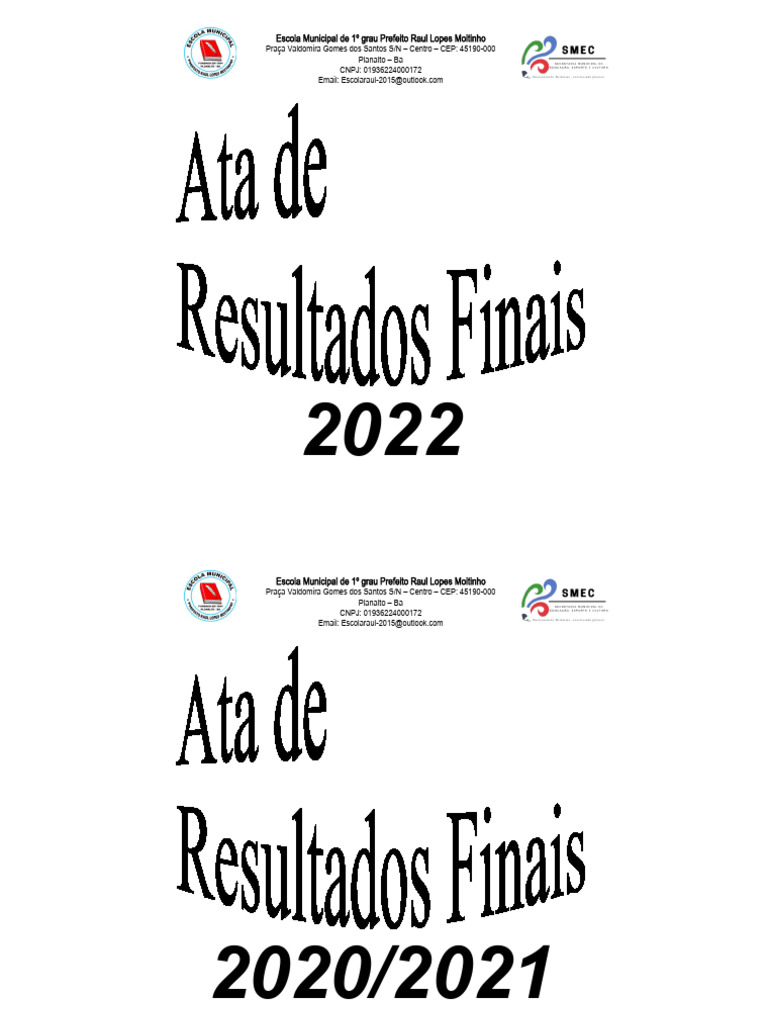 Capa de Ata Final de 2022 | PDF