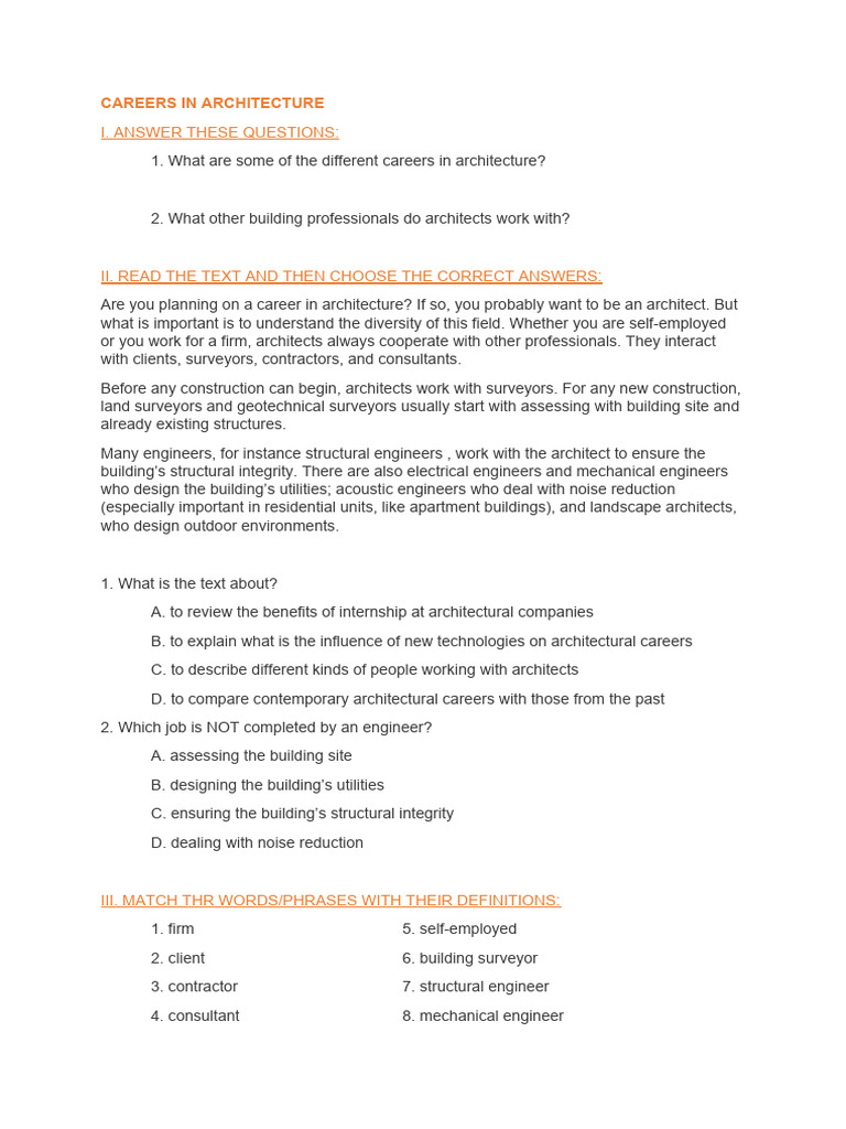 Aws I Careers in Architecture | PDF | Architect | Consultant