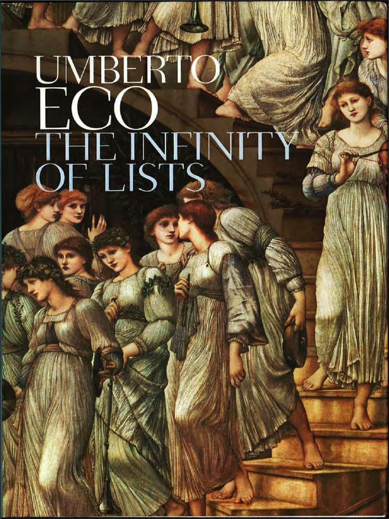 The Infinity of Lists (Umberto Eco) | PDF | Aesthetics | Greek Deities