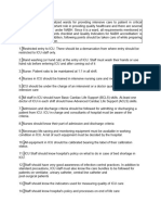Checklist and Quality Indicators ICU For NABH Accreditation Preparation ...