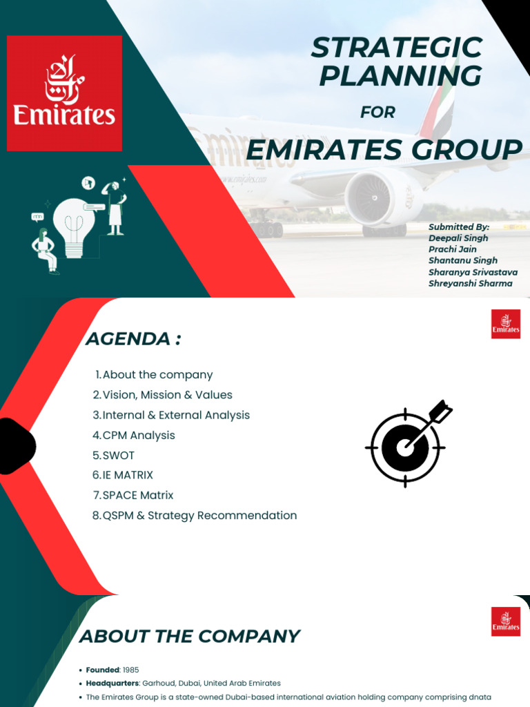 Strategic Planning of Emirates Airlines | PDF | Airlines | Profit ...