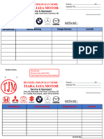 Nota Cuci Mobil | PDF