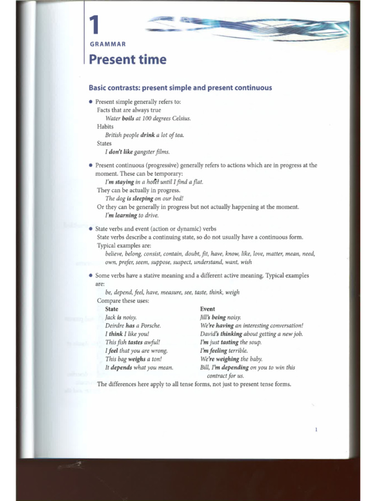 Present Time - Future Time - Past Time - Present Perfect ...