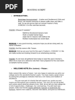 Freshers Party Anchoring Script | PDF