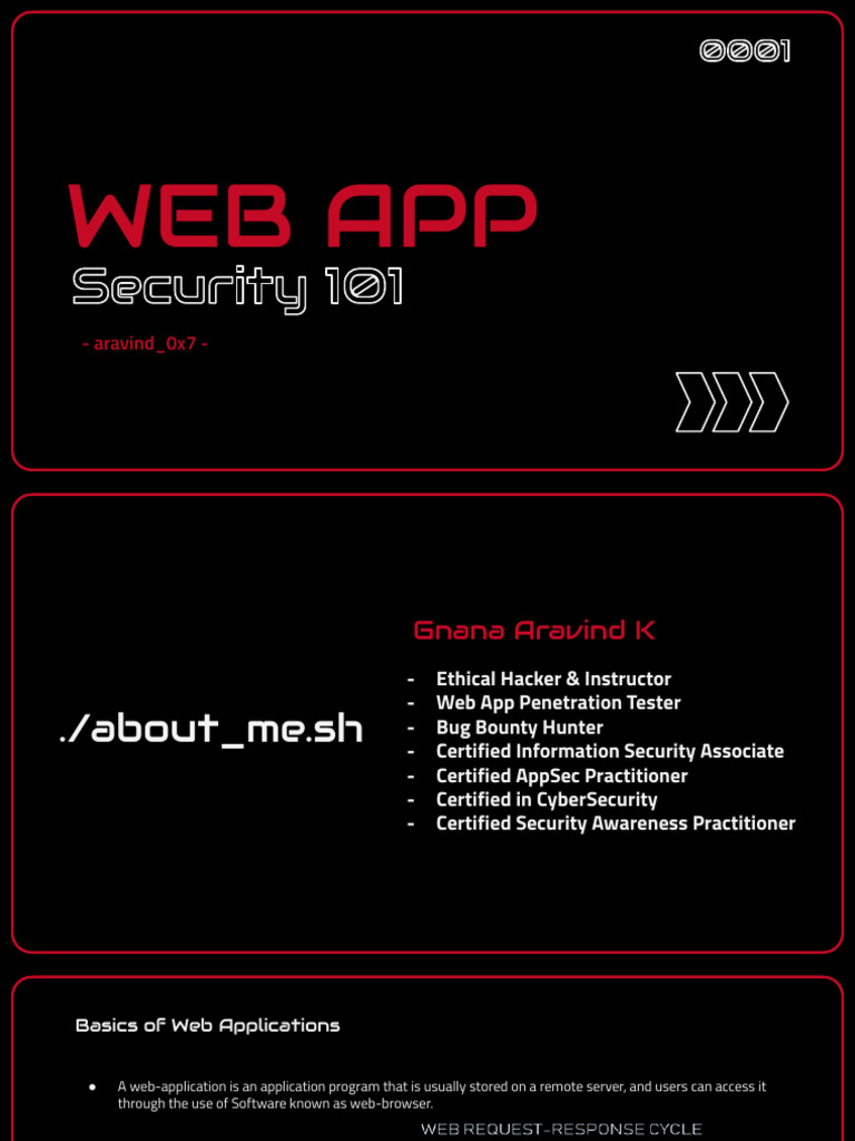 WebApp Security | PDF | Security | Computer Security