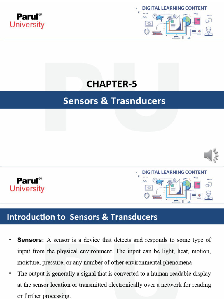 Ch.5 Sensors - Transducers | PDF | Sensor | Transformer