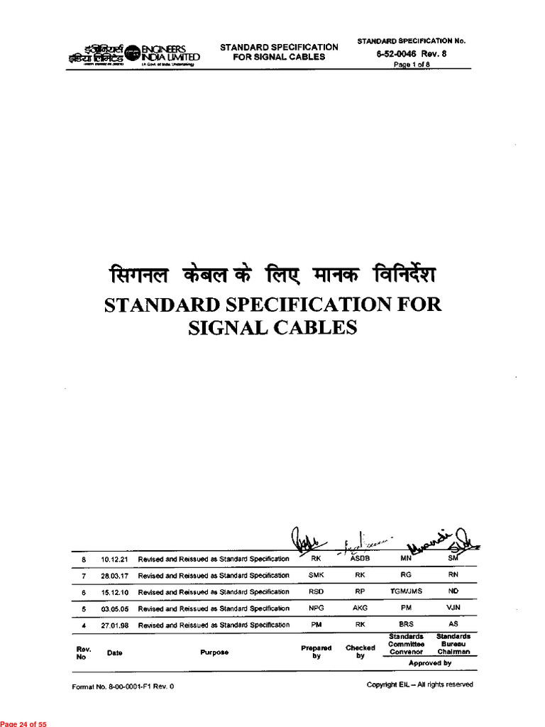 Eil Spec No 6-52-0046 | PDF | Wire | Electrical Wiring Eil Spec No 6-52-0046 | PDF | Wire | Electrical Wiring