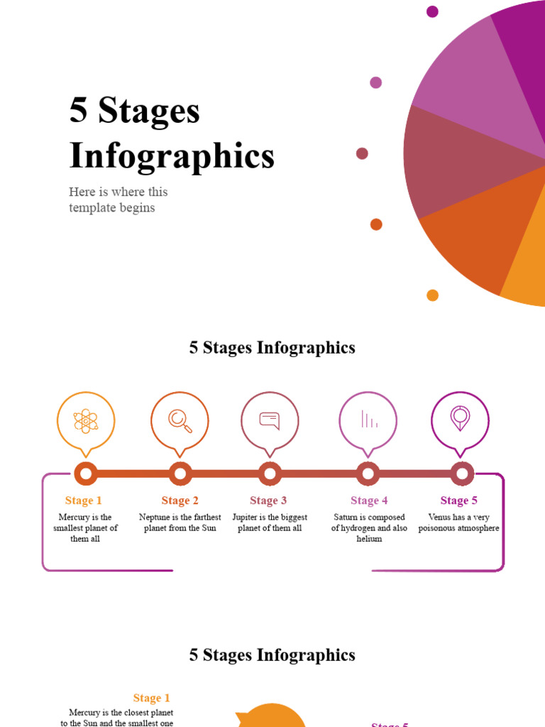 5 Stages Infographics by Slidesgo | PDF | Planets | Solar System