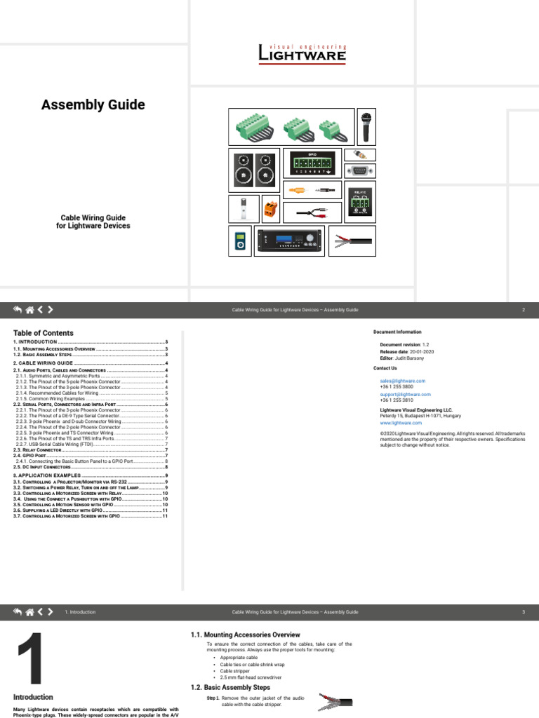 Cable_Wiring_Guide_v1.2 | PDF | Electrical Connector | Audio Electronics