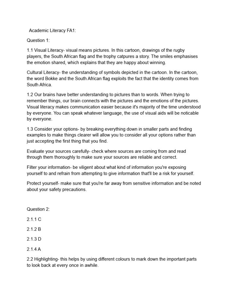 academic literacy | PDF | Language Mechanics