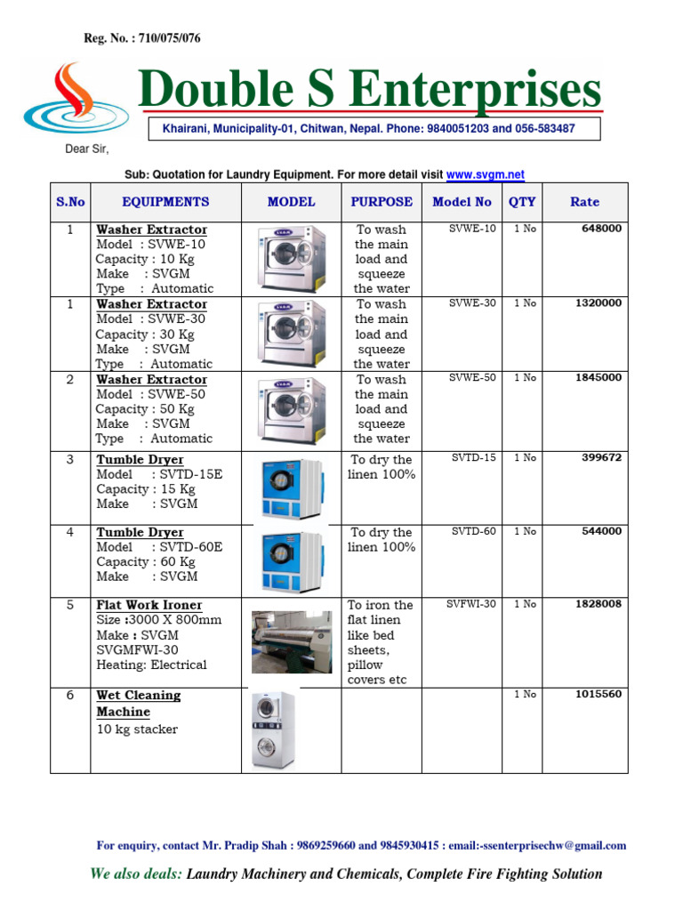 Rate of Laundry Machine | Download Free PDF | Washing Machine | Clothes ...