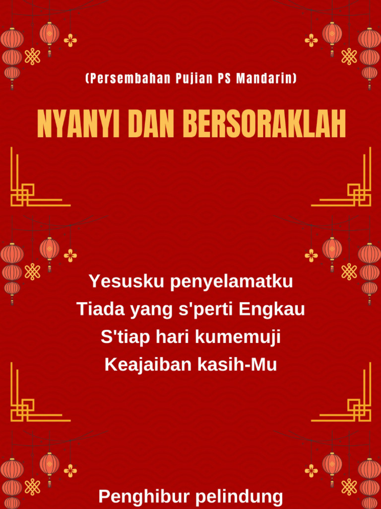 Slide Lagu Mandarin 180224 | PDF