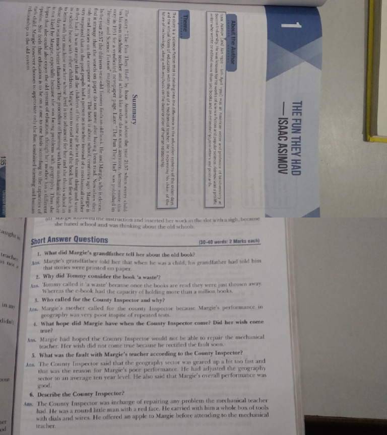 The Fun They Had | PDF