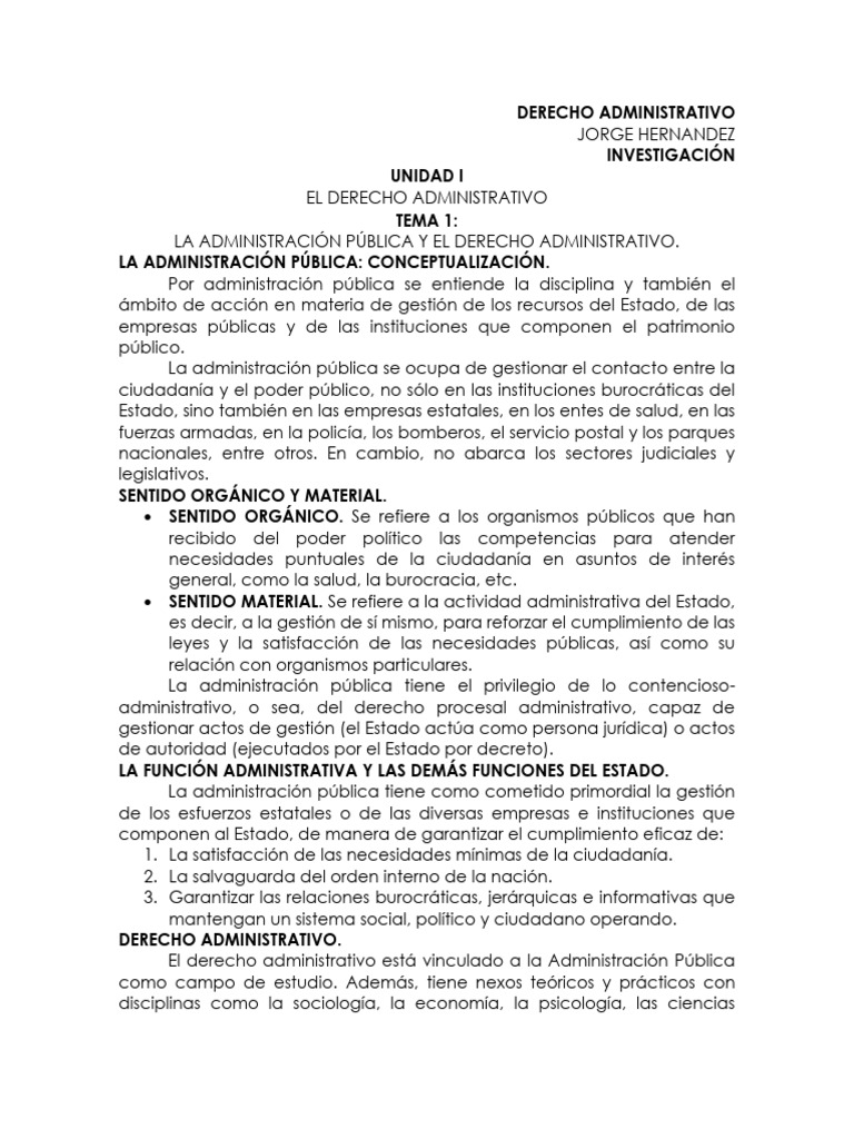 Conceptos Clave del Derecho Administrativo | PDF | Ley administrativa | Administración Pública