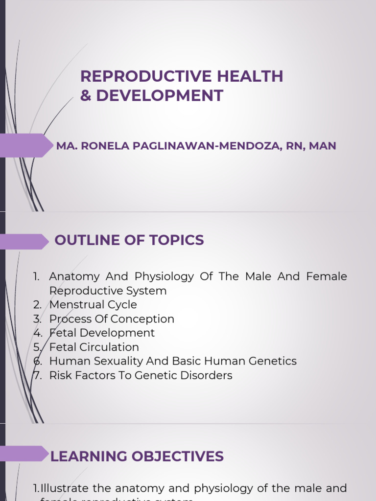 LLC MCN 3 Reproductive Health and Development | PDF | Menstrual Cycle ...