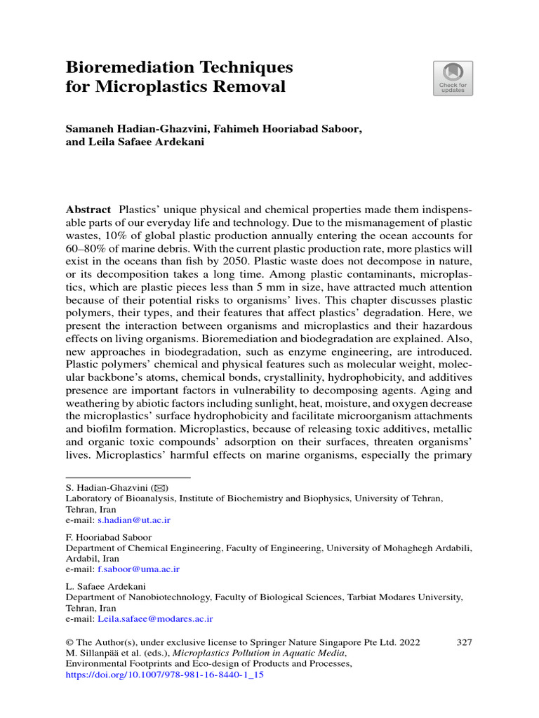 Book Chapter | PDF | Plastic | Biodegradation