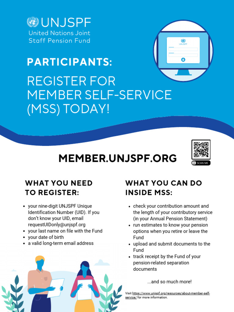 UNJSPF Member Self-Service Registration | PDF | Pension