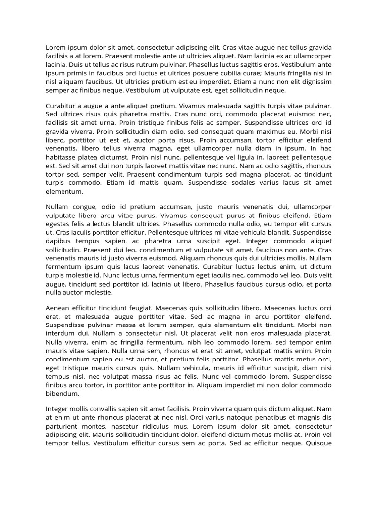 Lorem Ipsum Unius | PDF