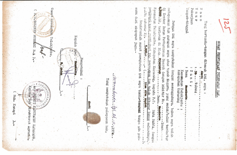 Contoh Girik Tahun 90 | PDF