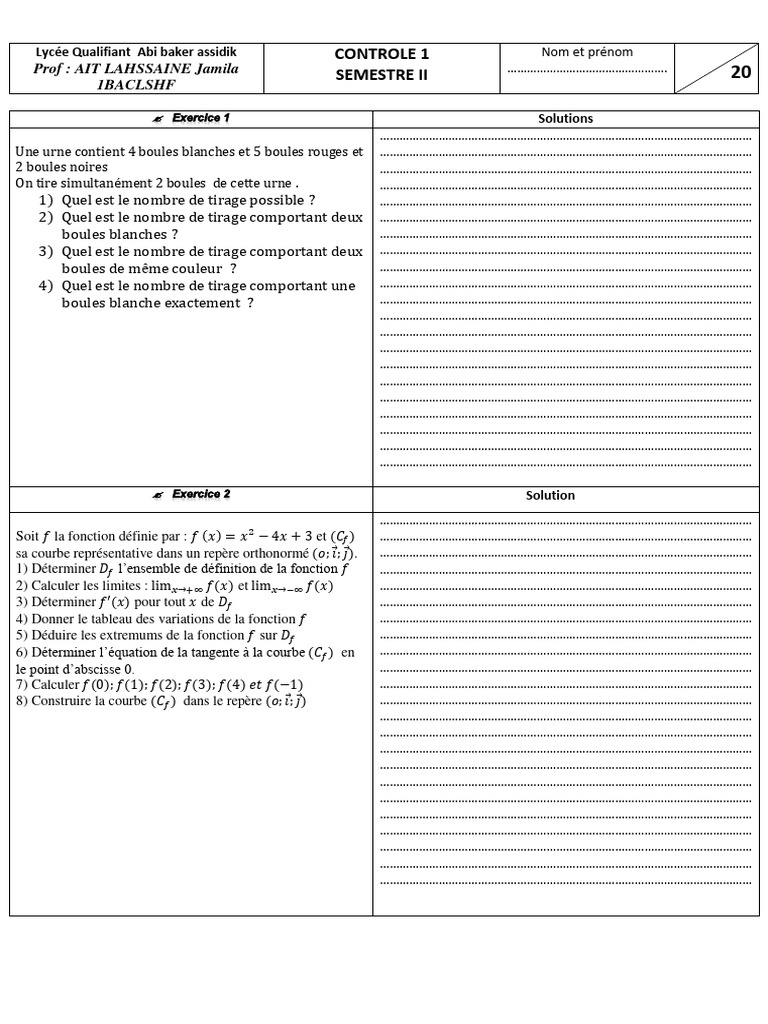 Controle 2 SII | PDF