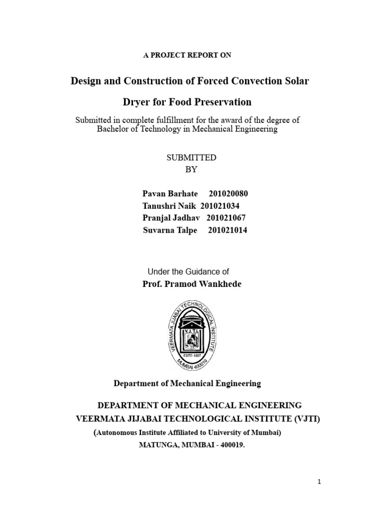 Progress Report 2.02 - Compressed | PDF | Solar Energy | Clothes Dryer
