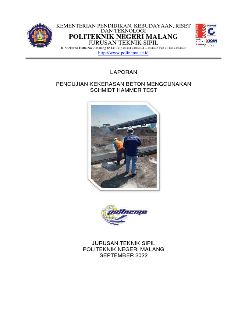 Laporan Pengujian Hammer Test Beton | PDF